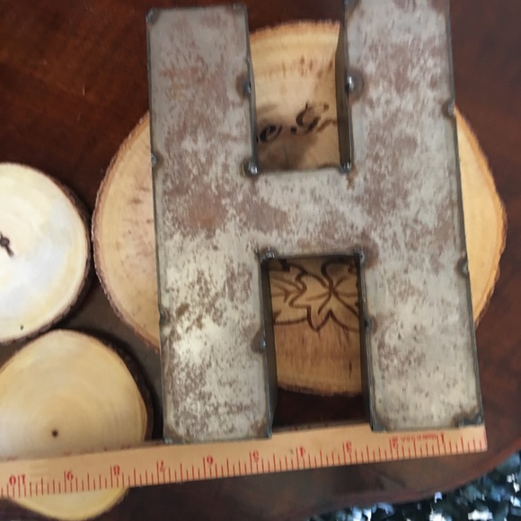 boutique | Wall Decor | Rustic Metal Letter H | Poshmark